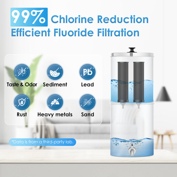 AQUA CREST Gravity Water Filter System