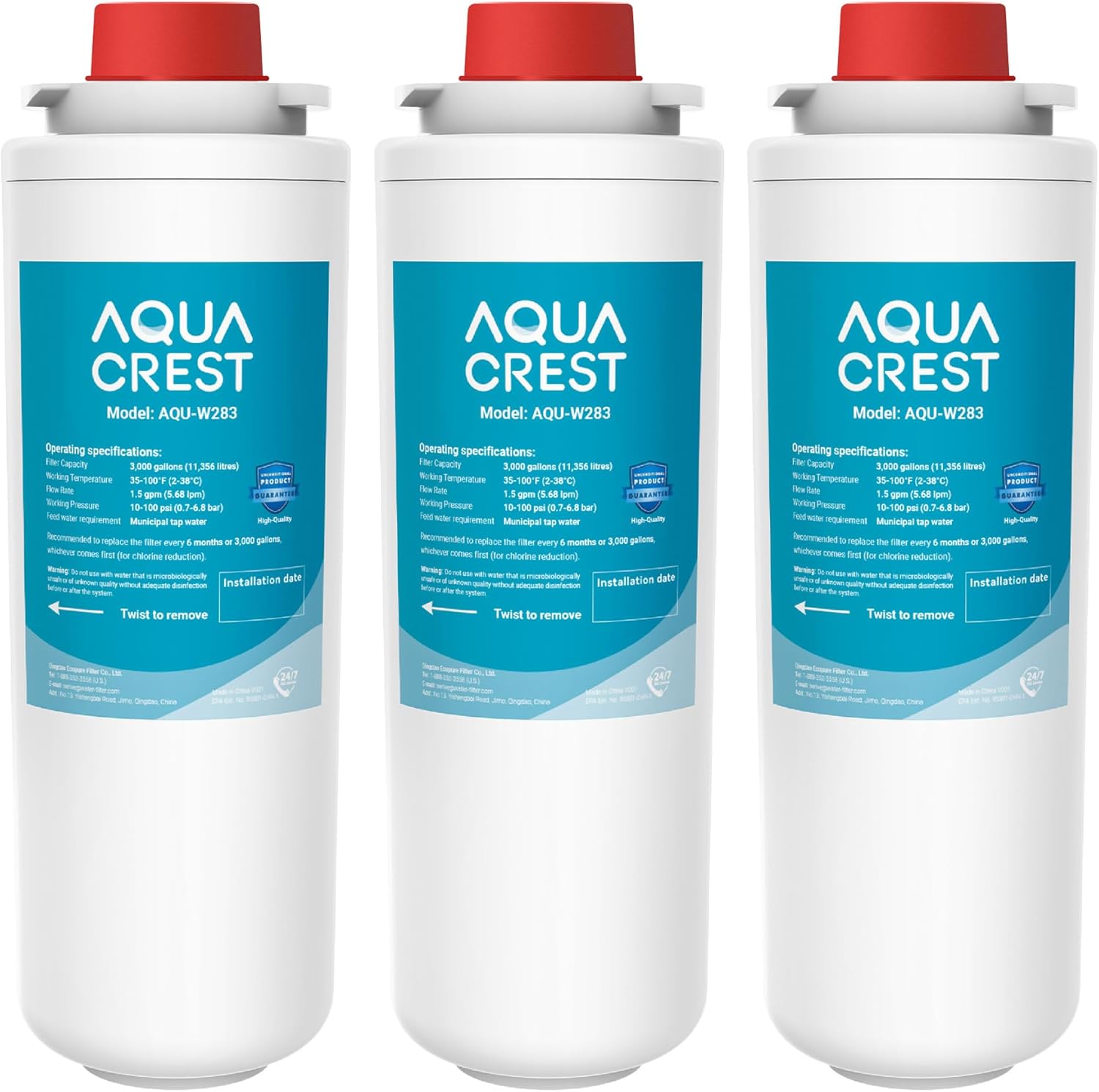 AQUA CREST Replacement Filter for Elkay® 51300C, [No CHIP] Compatible